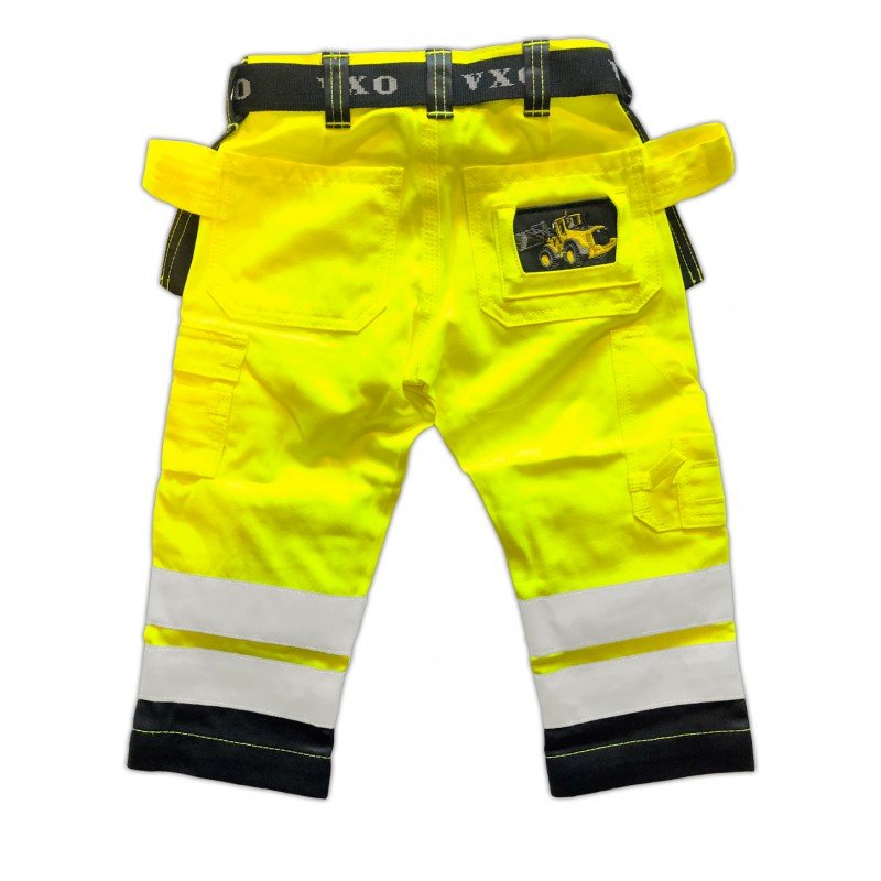 Köp Arbetsbyxa med Loxy-reflex Gul | Babymonkey.se